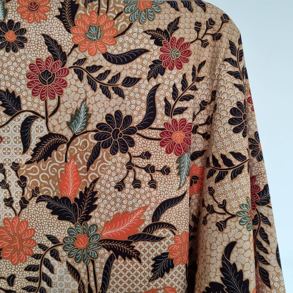 Indonesian Printed Batik Fabric by Meter Sewing Quilt Batik Wall ...
