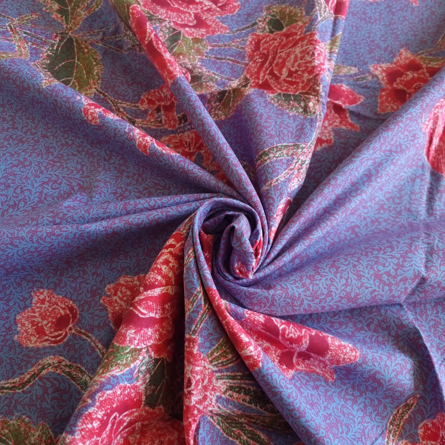 Indonesia Batik Sarong Fabric/peranakan Fabric 100% Cotton Hand Stamped ...