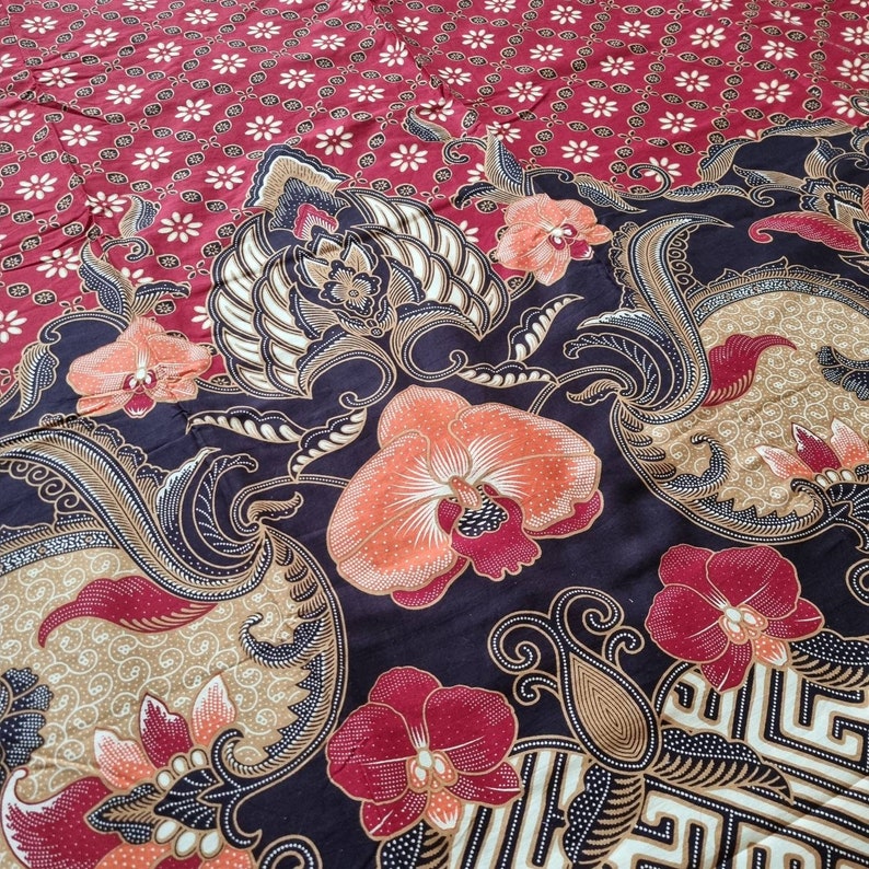 Indonesian Printed Batik Fabric by Meter Diy Sewing Quilt - Etsy