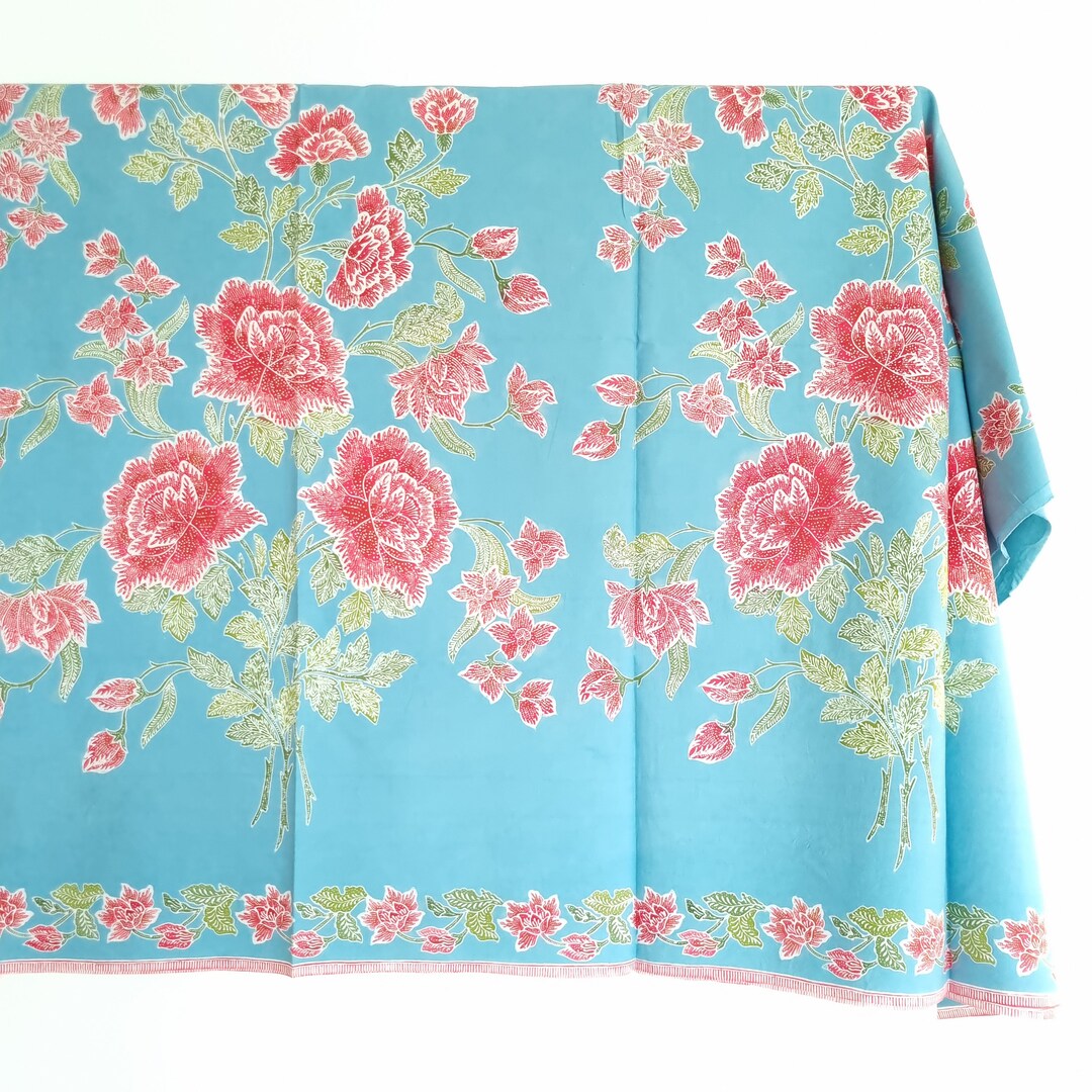 Indonesia Batik Sarong Fabric for Kebaya Peranakan 100% Cotton Hand ...