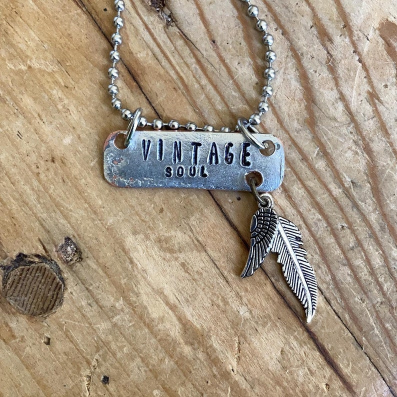Vintage Soul Necklace Old Soul Necklace Feather Necklace - Etsy