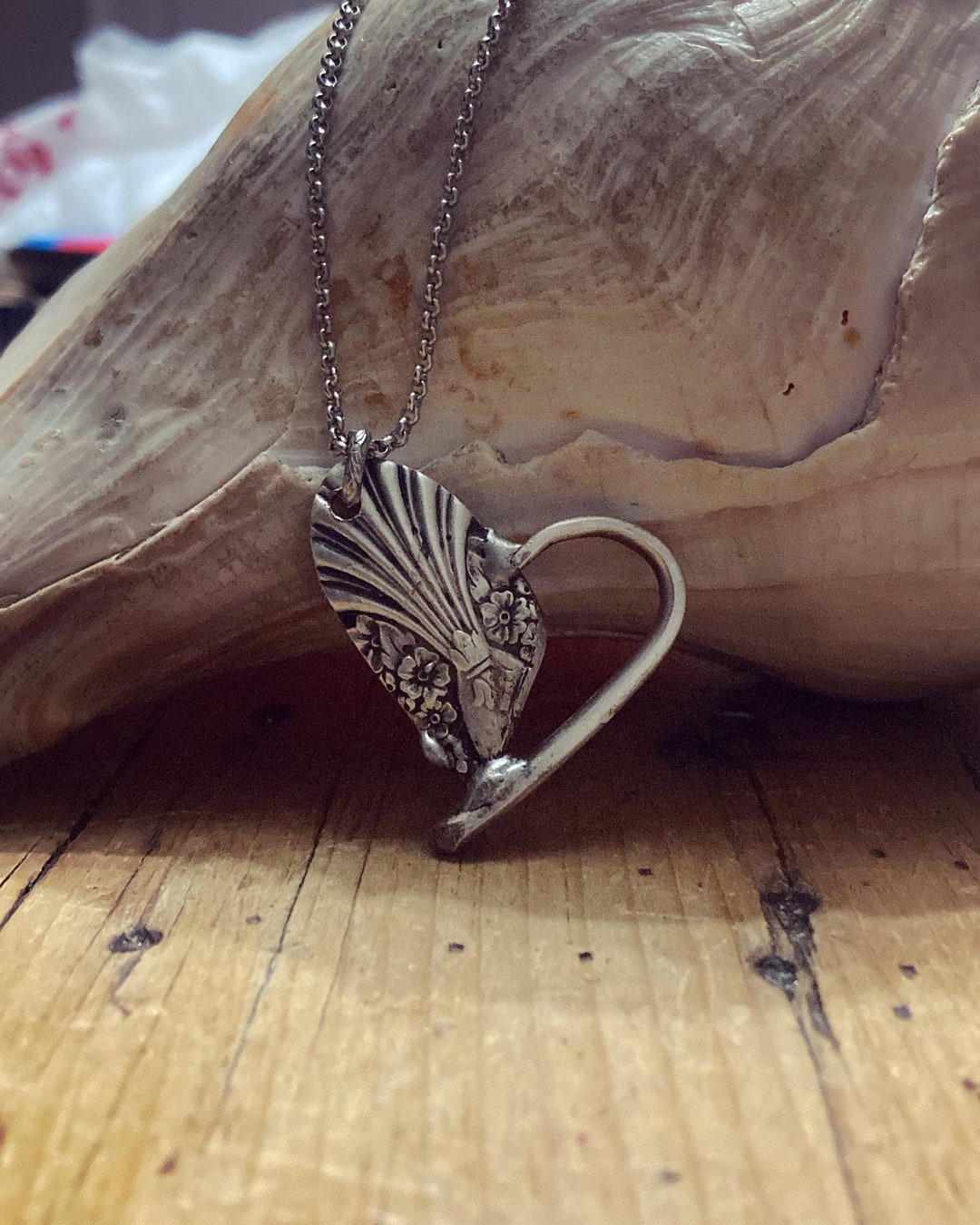 Spoon Heart Necklace, Spoon Necklace, Spoon Jewelry, Heart Pendant ...