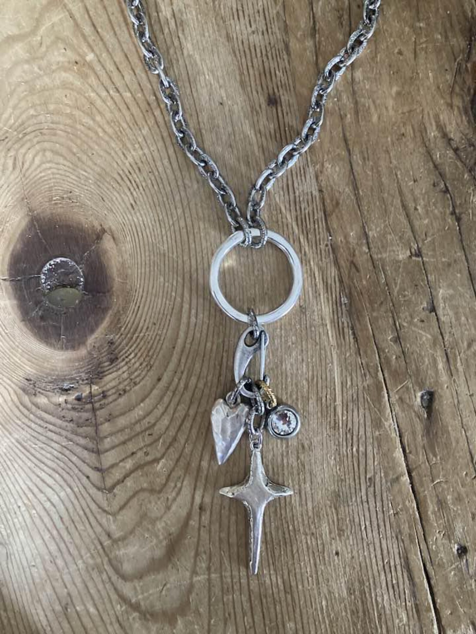 The Faith Keepers Necklace, Artisan Cross Heart Necklace, Keep the ...