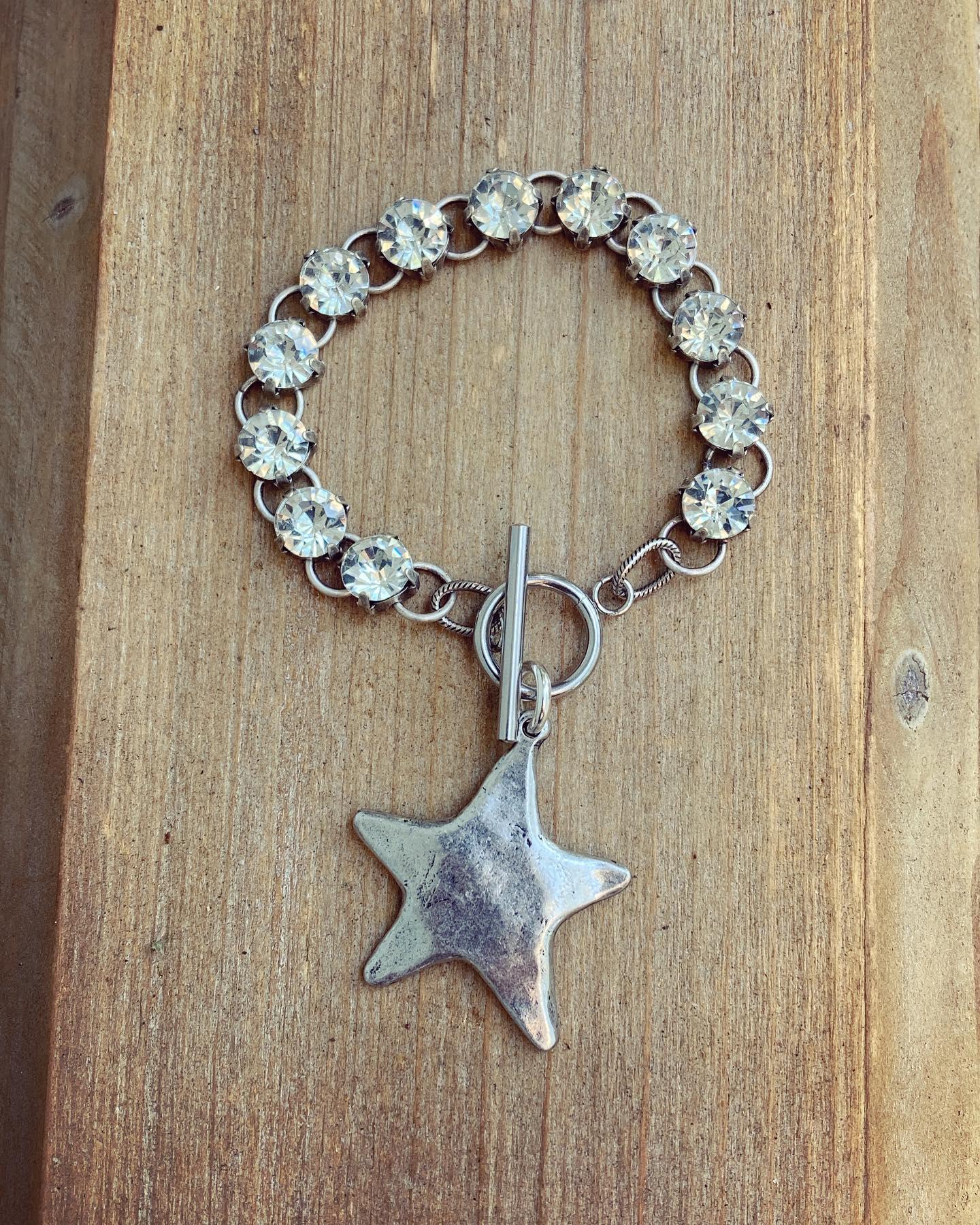 Silver Star Bracelet Jewelry, Stainless Chain Star Bracelet, Rhinestone ...