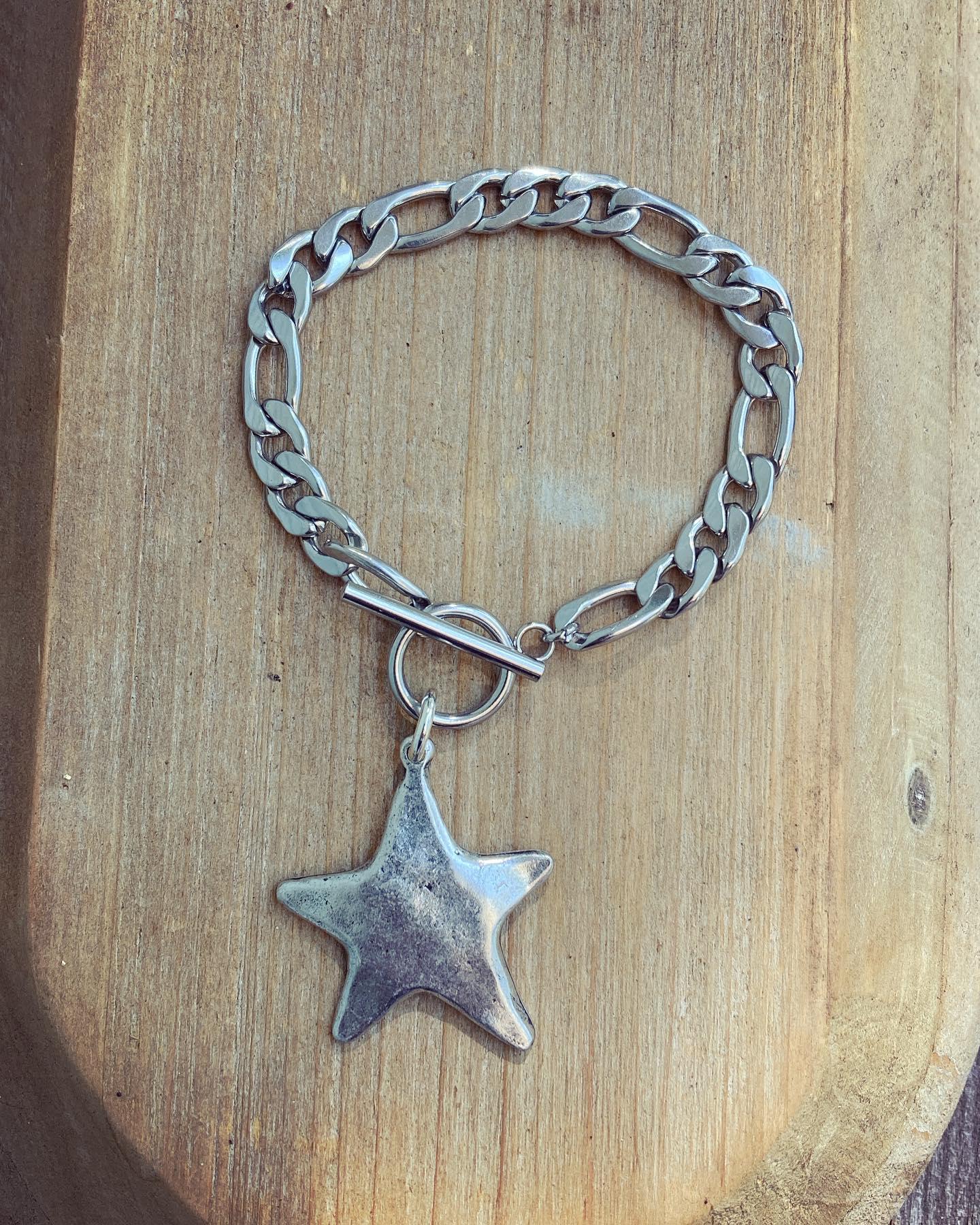 Silver Star Bracelet Jewelry, Stainless Chain Star Bracelet, Rhinestone ...