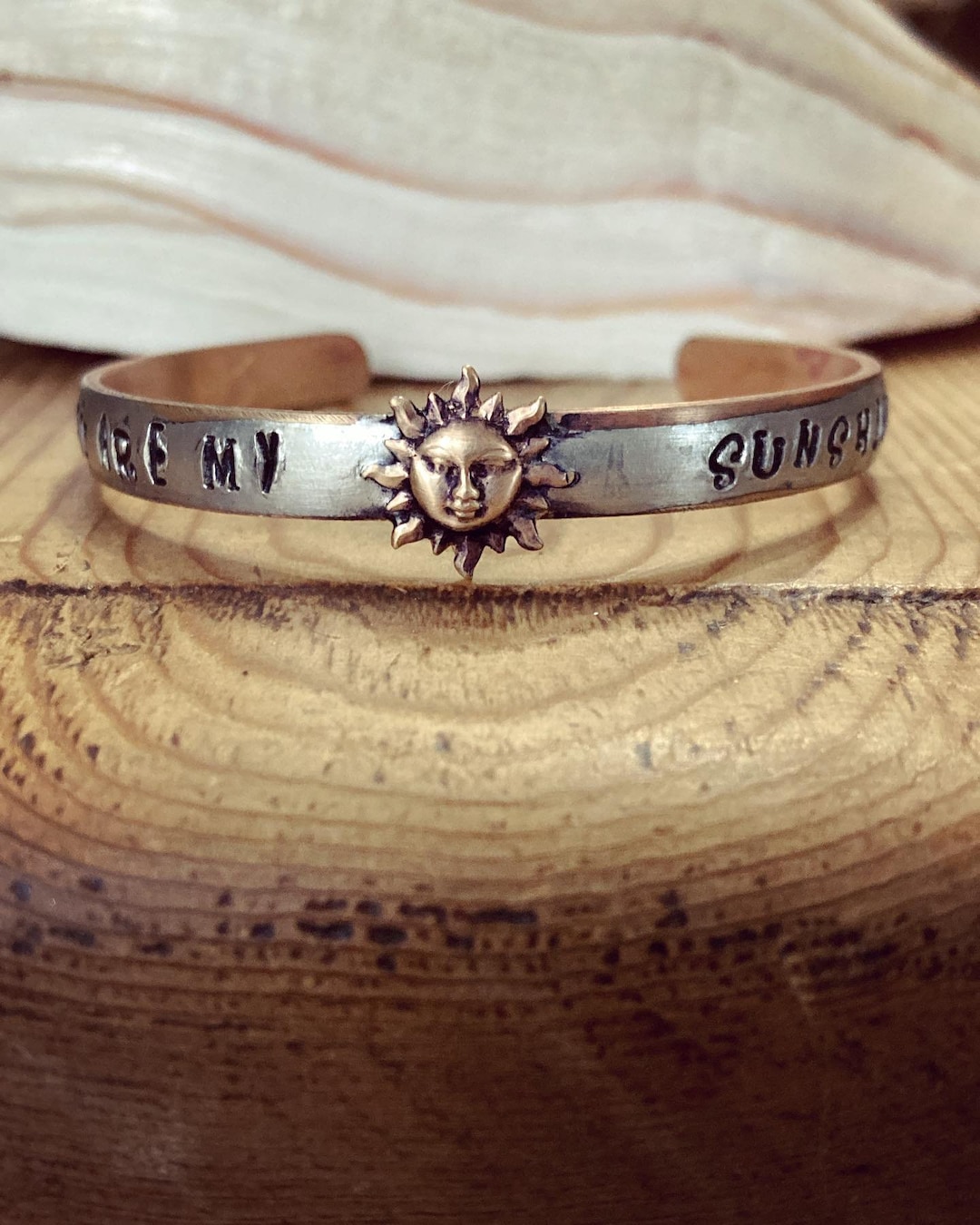 You Are My Sunshine Cuff Bracelet, Sunshine Cuff Bracelet, Sun Cuff ...