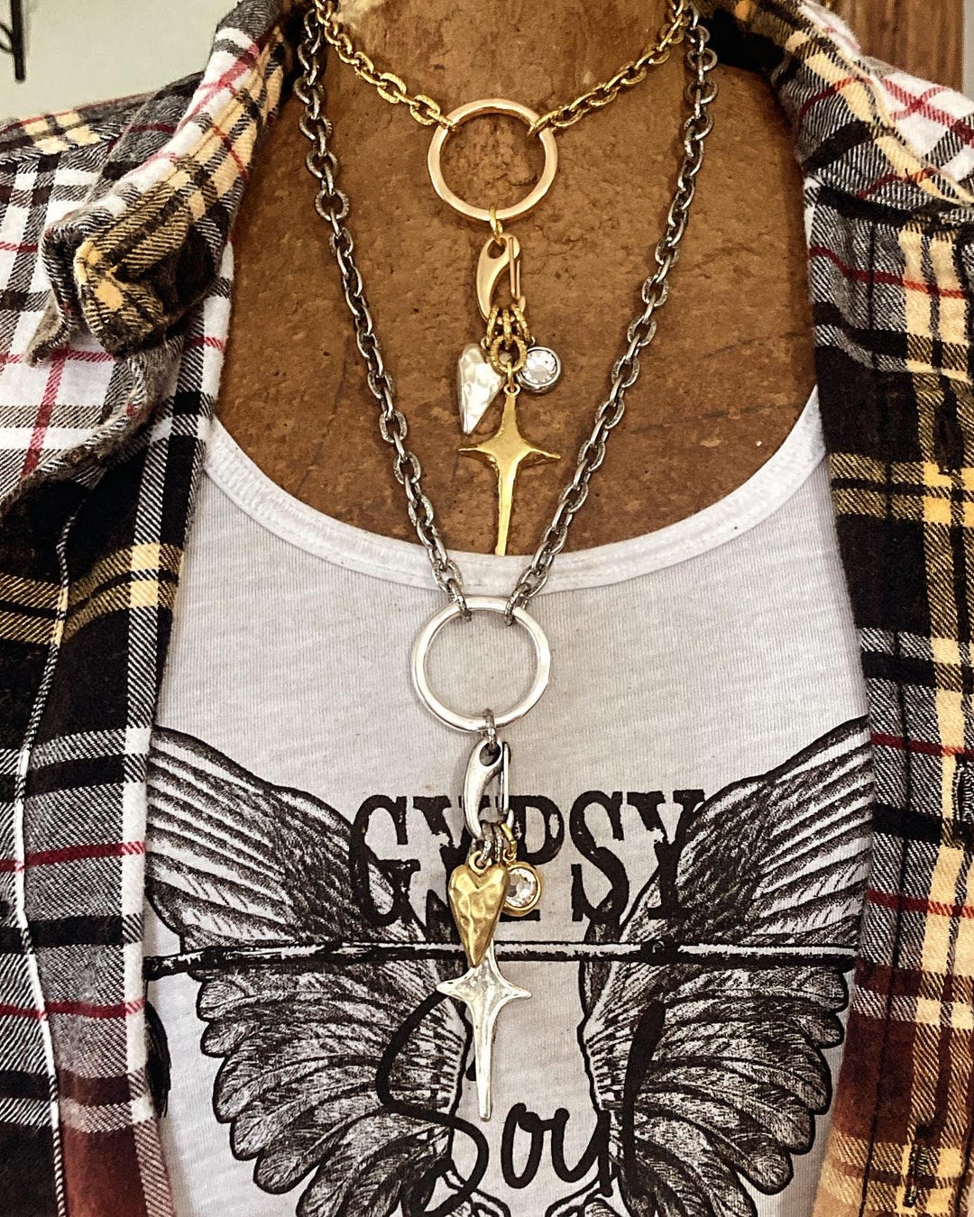 The Faith Keepers Necklace, Artisan Cross Heart Necklace, Keep the ...