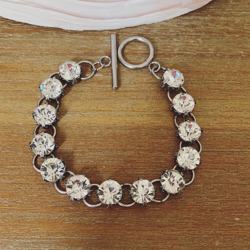 Chunky Rhinestones Bracelet - Etsy