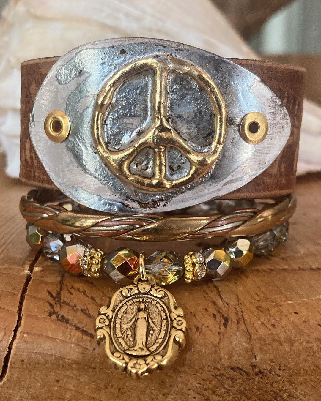 Peace Cuff Peace Jewelry, Peace Sign Cuff, Peace Sign Jewelry, Love ...