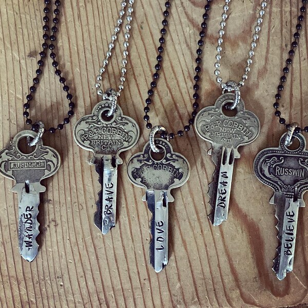 Key Necklace - Etsy