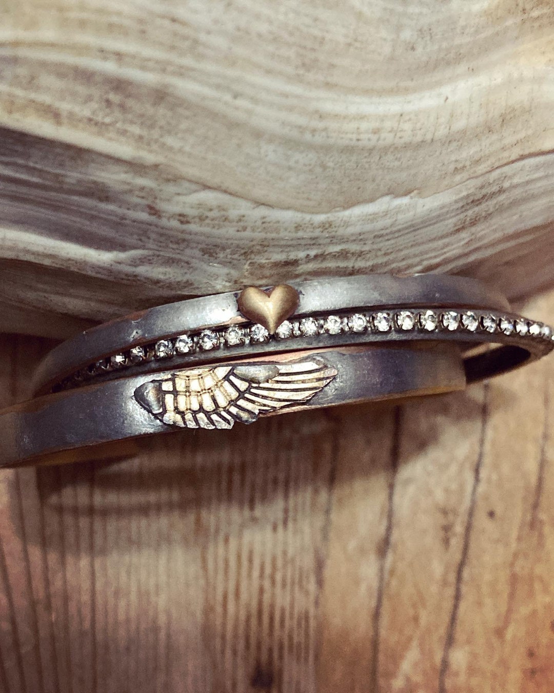 Reserved for Vickie/// on Brave Wings She Flies Cuff, Wing Cuff, Wing ...