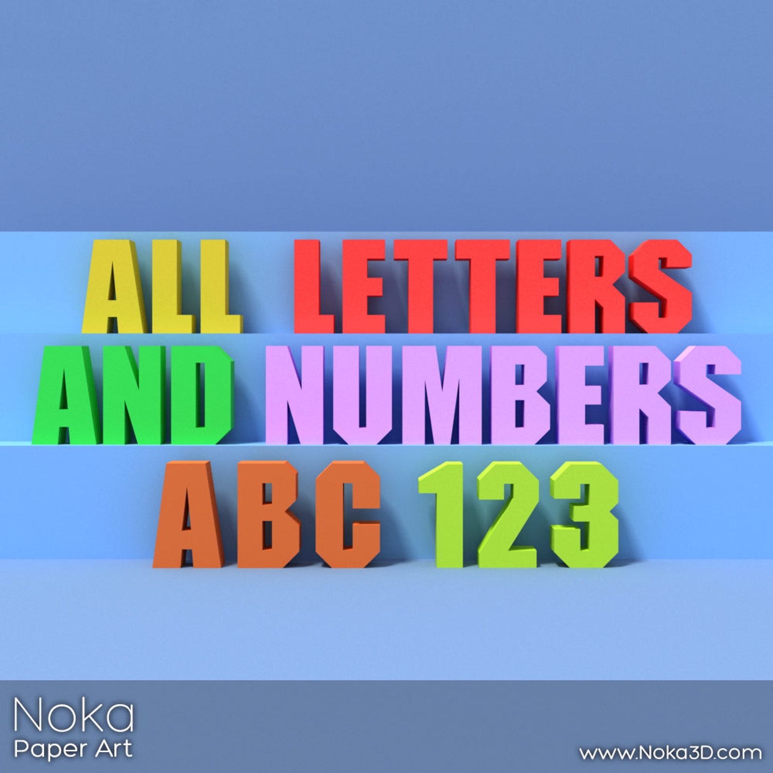 All Letters and Numbers A-Z 0-9. Big Letter Decor 3D DIY - Etsy