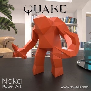Quake 1 - Shambler and Fiend 3D Papercraft Game Models. Downloadable ...