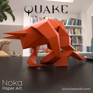 Quake 1 - Shambler and Fiend 3D Papercraft Game Models. Downloadable ...