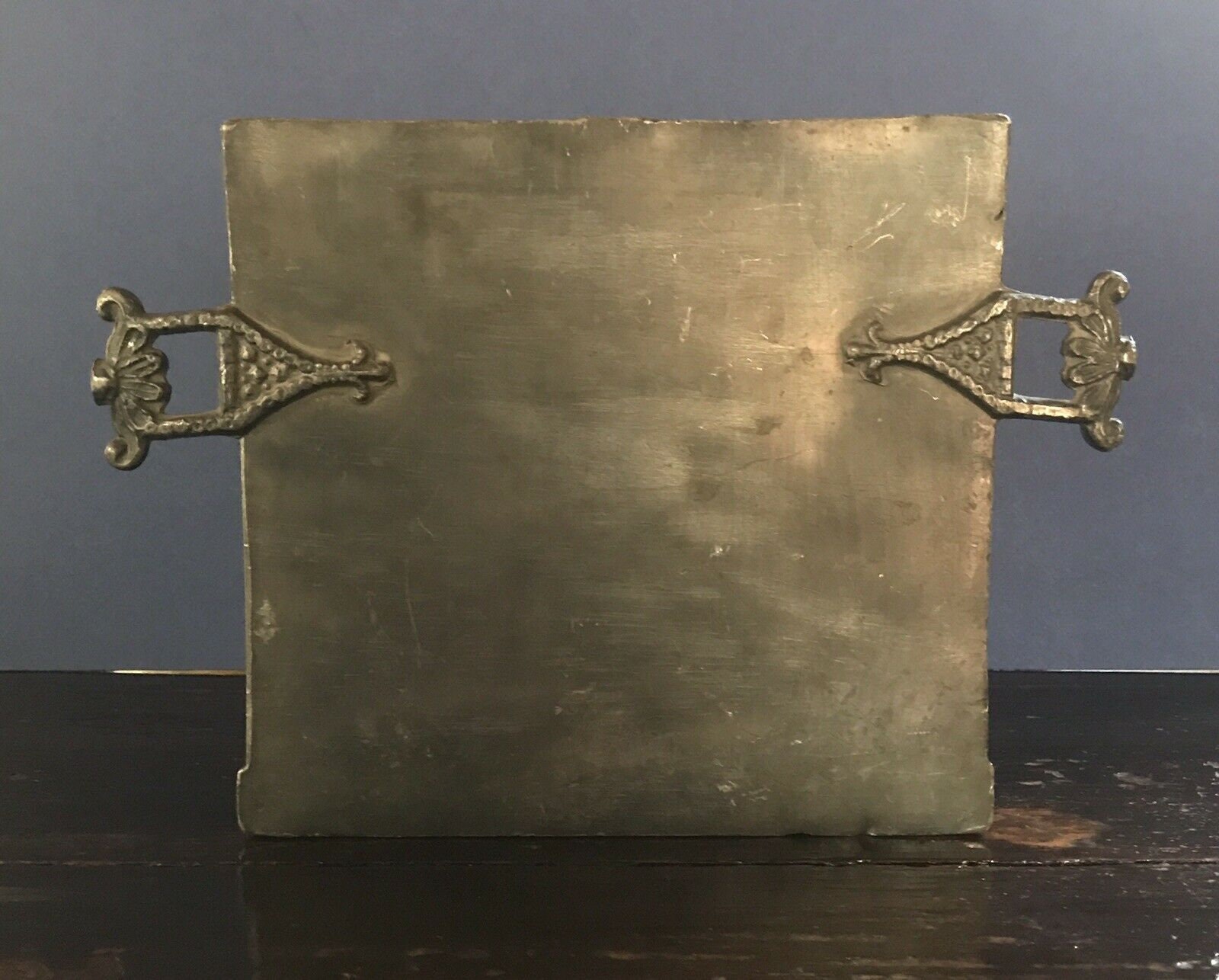 1825 Engraved Pewter Lavabo Water Receptacle Bronze Handles - Etsy