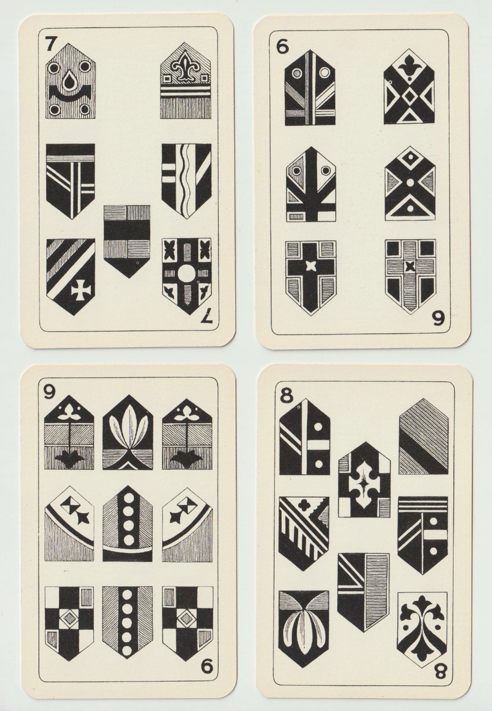 Vintage Swiss JASS Playing Cards Complete Deck Set of 36 & Wrapper J ...