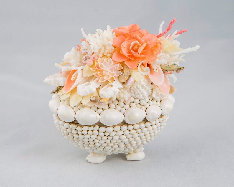 Seashell "pink Camellia" Egg Box - Etsy