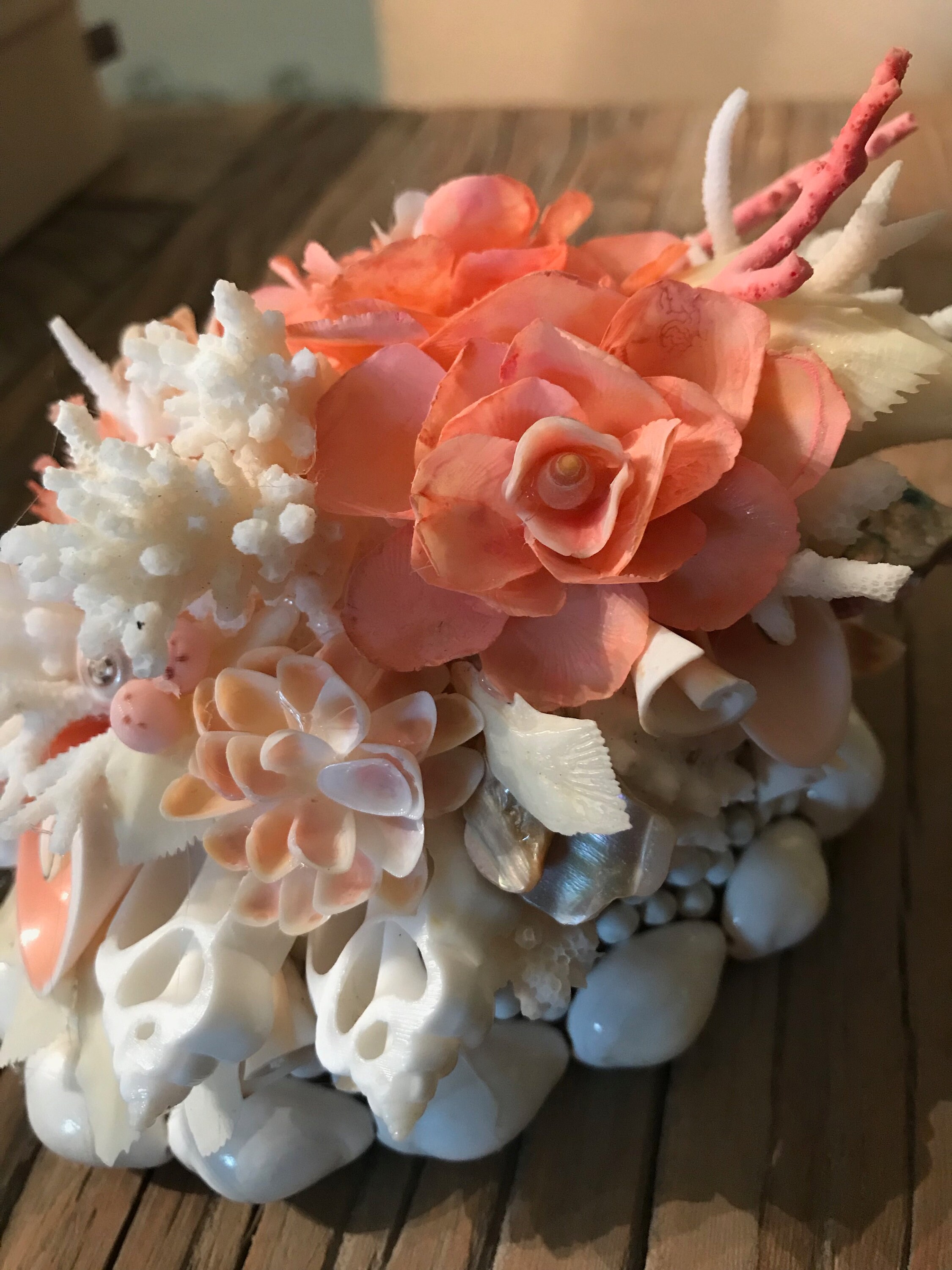 Seashell "pink Camellia" Egg Box - Etsy