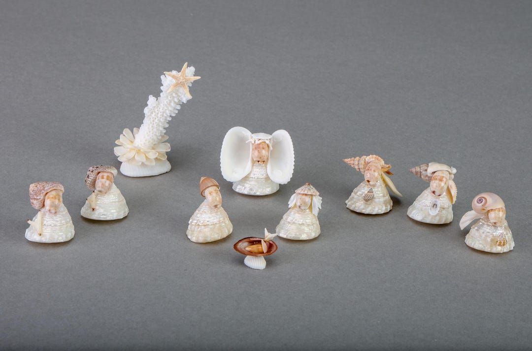 Miniature Seashell Nativity "hope" - Etsy