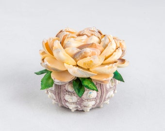 Seashell Purple Rose Flower | Etsy