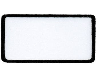 Blank Rectangle Iron on Patch 4 INCH Black New Free Shipping - Etsy