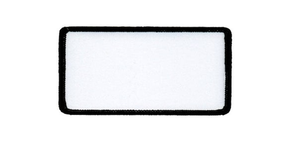 Blank Rectangle Patches 2x 4 Qty: Made to - Etsy