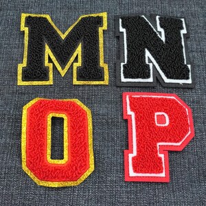 Chenille Letter Patch, 2.75" Iron-on, Glitter, Varsity, DIY ...