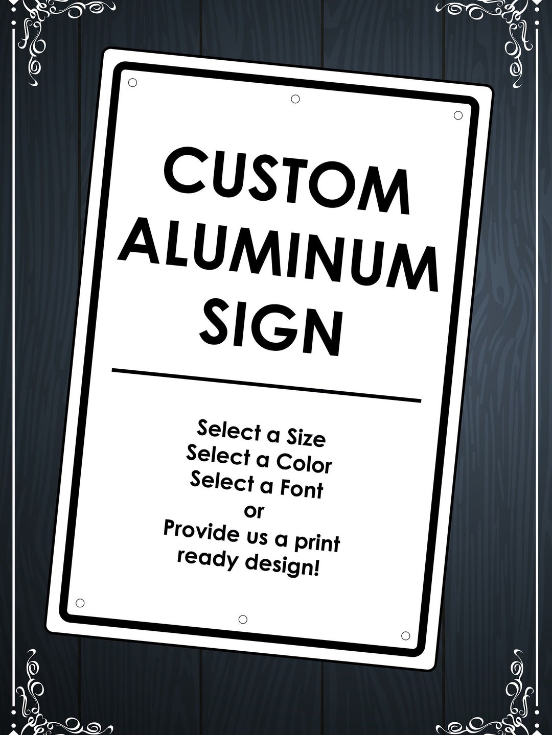 Aluminum Sign, Custom Sign, Custom Metal Sign, Personalized Sign, Man ...