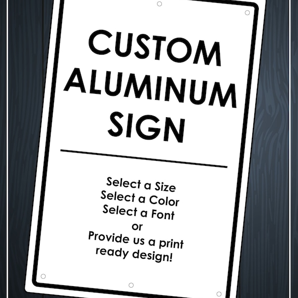 Aluminum Sign - Etsy