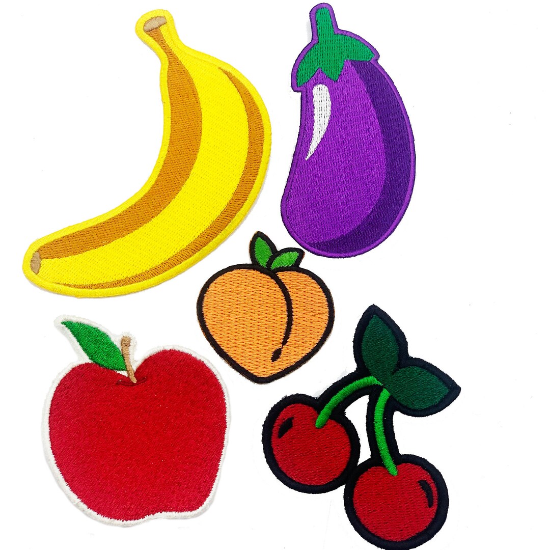 Fruit/veggie Patches Pack (5 Patches) - Etsy