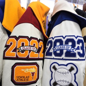 Letterman Jacket Year Chenille Patch - Block *please Note the Size* - Etsy