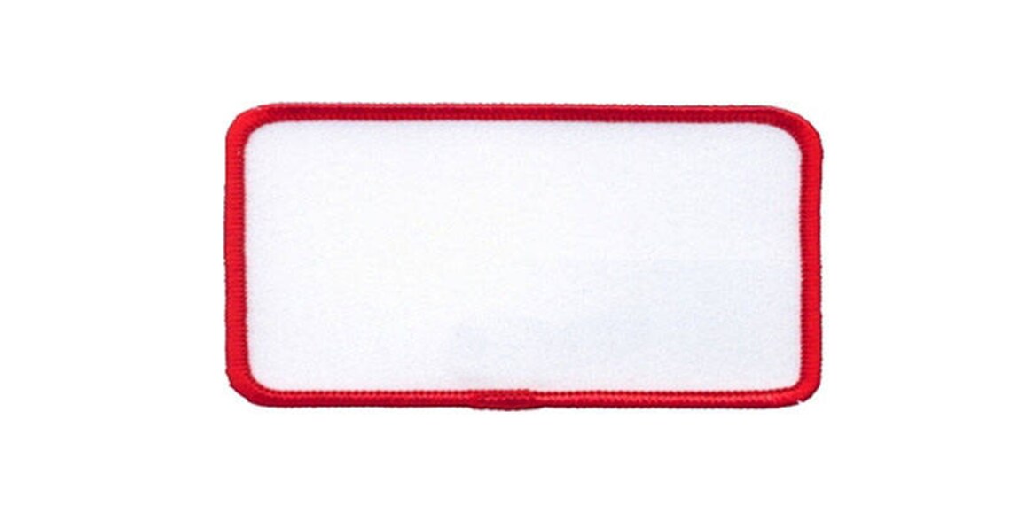 Blank Rectangle Patches 2x 4 Qty: Made to | Etsy