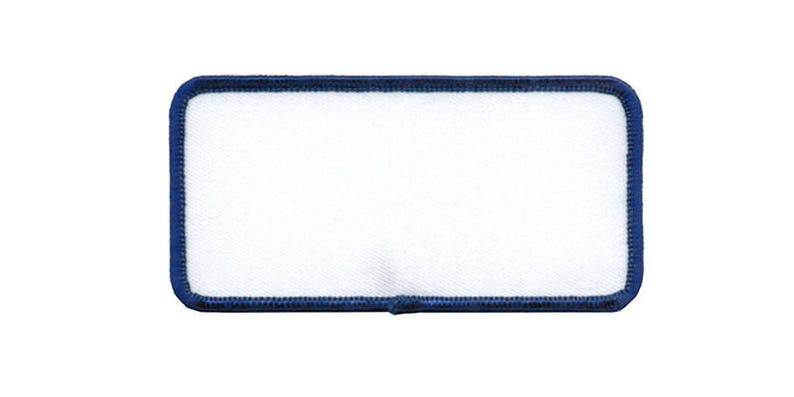 2" X 4" Blank Sew on Rectangle Patch - Etsy