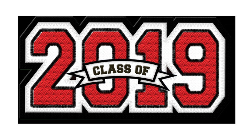 Letterman Jacket Year Chenille Patch Block FREE SHIPPING - Etsy