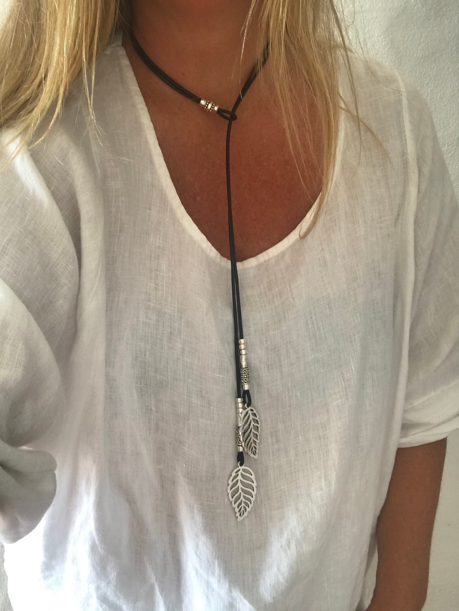 Boho Lariat Beaded Feather Lasso Choker Loop Christmas - Etsy