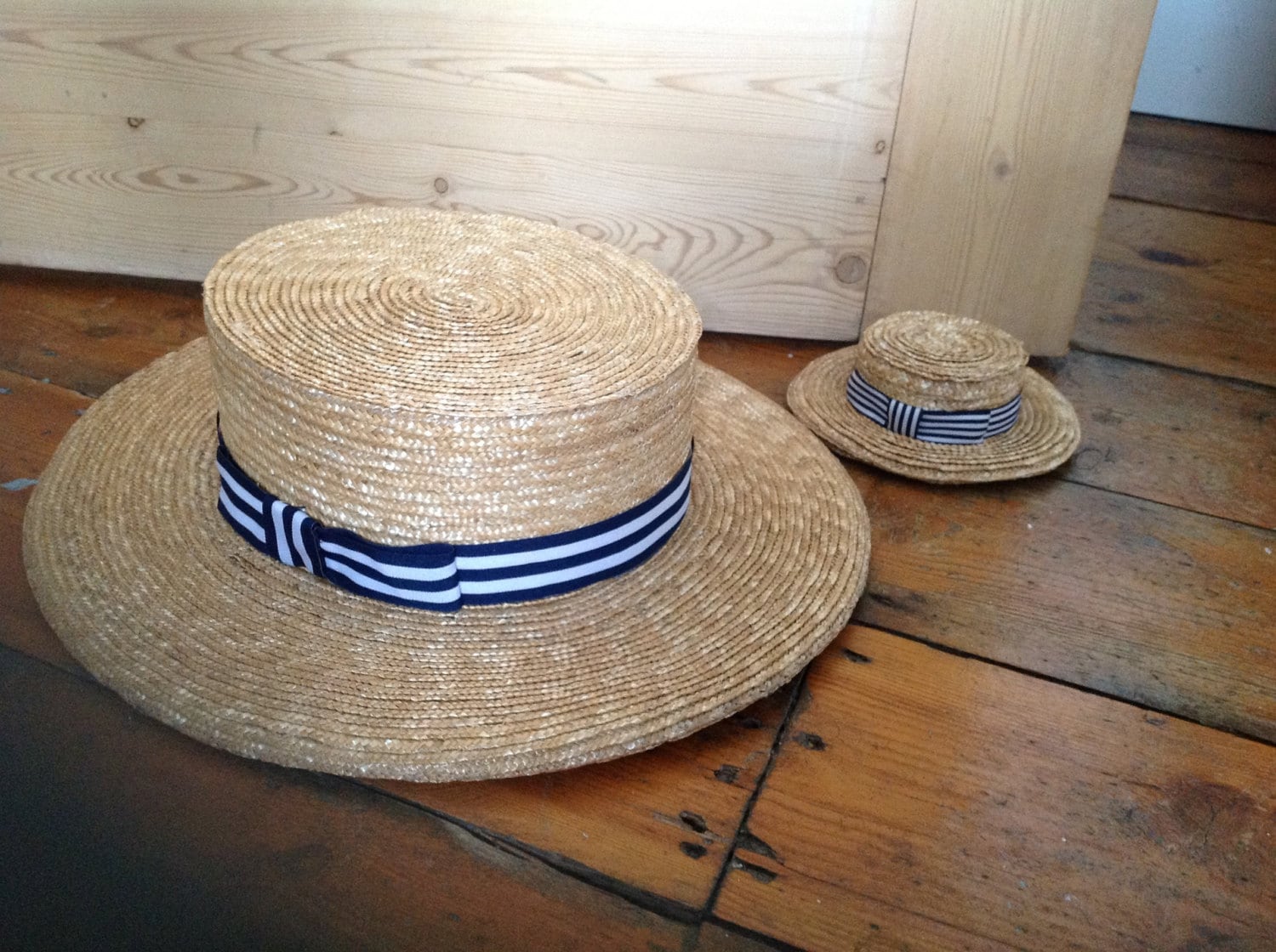 Handmade Straw Full-size Boater or Miniature Boater/facinator - Etsy