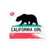 California Girl Bear Sticker Bear Flag Trip Travel Decal Made in ...