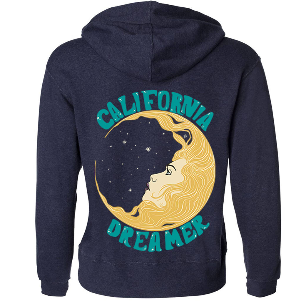 California Cosmic Dreamer Cali Dreaming Women's Zip up Navy Starry ...