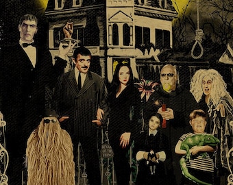 Addams Family Art | Etsy