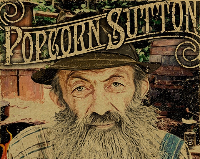 Popcorn Sutton Poster 12x18 on Kraft Paper. TN. Tennessee Art ...