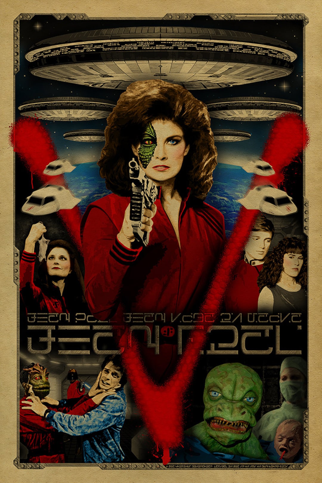 V Poster. Visitor. Victory. Mini-series. Final Battle. TV. Scifi. Scyfy ...