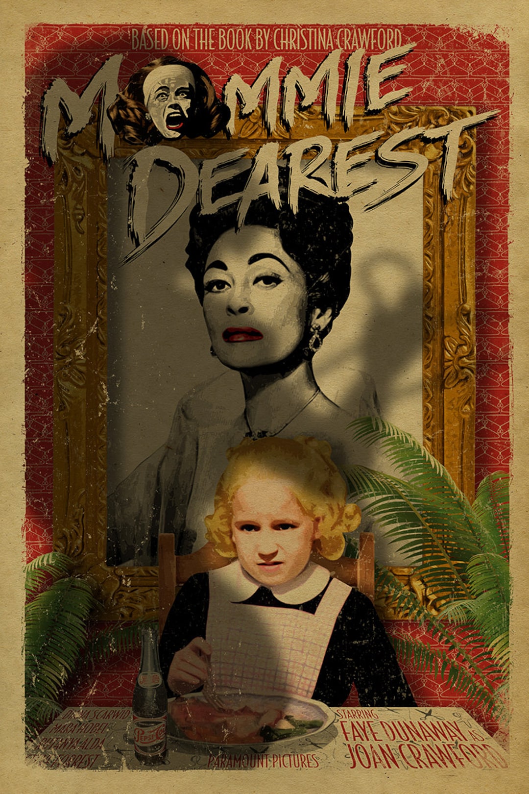Mommie Dearest Poster. Faye Dunaway. Joan Crawford. 12x18. Kraft Paper ...