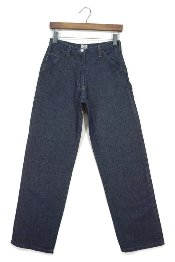 Armani Jeans taille L27 x L31 Armani Jeans Carpenter Distressed Denim Jeans Giorgio Armani vintage Blue Jeans Pantalon Fabrique en Italie Etsy France