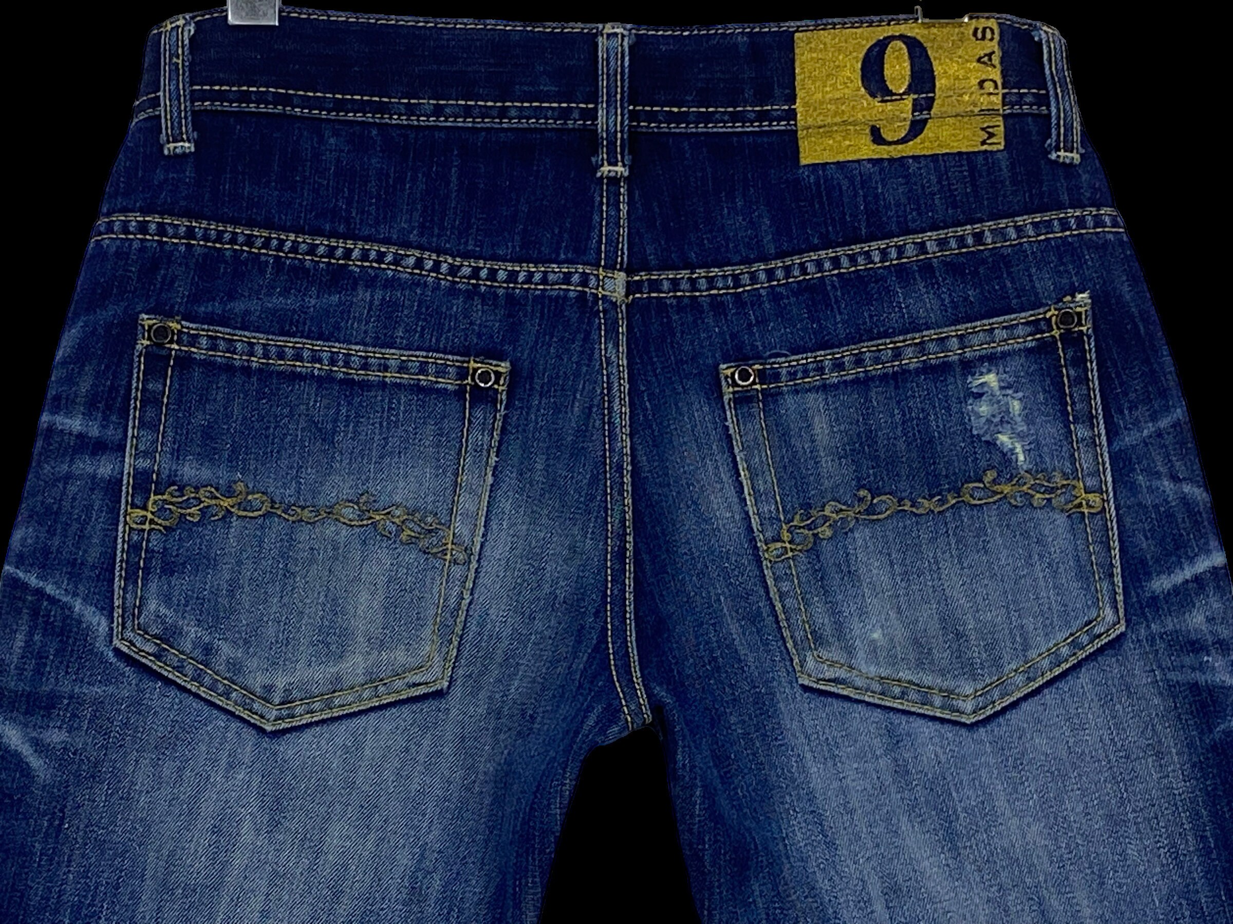 Midas Jeans Size 31 W31xl32.5 Midas Flare Punk Denim Jeans Midas Jeans Size 31 W31xl32.5 Midas Flare Punk Denim Jeans