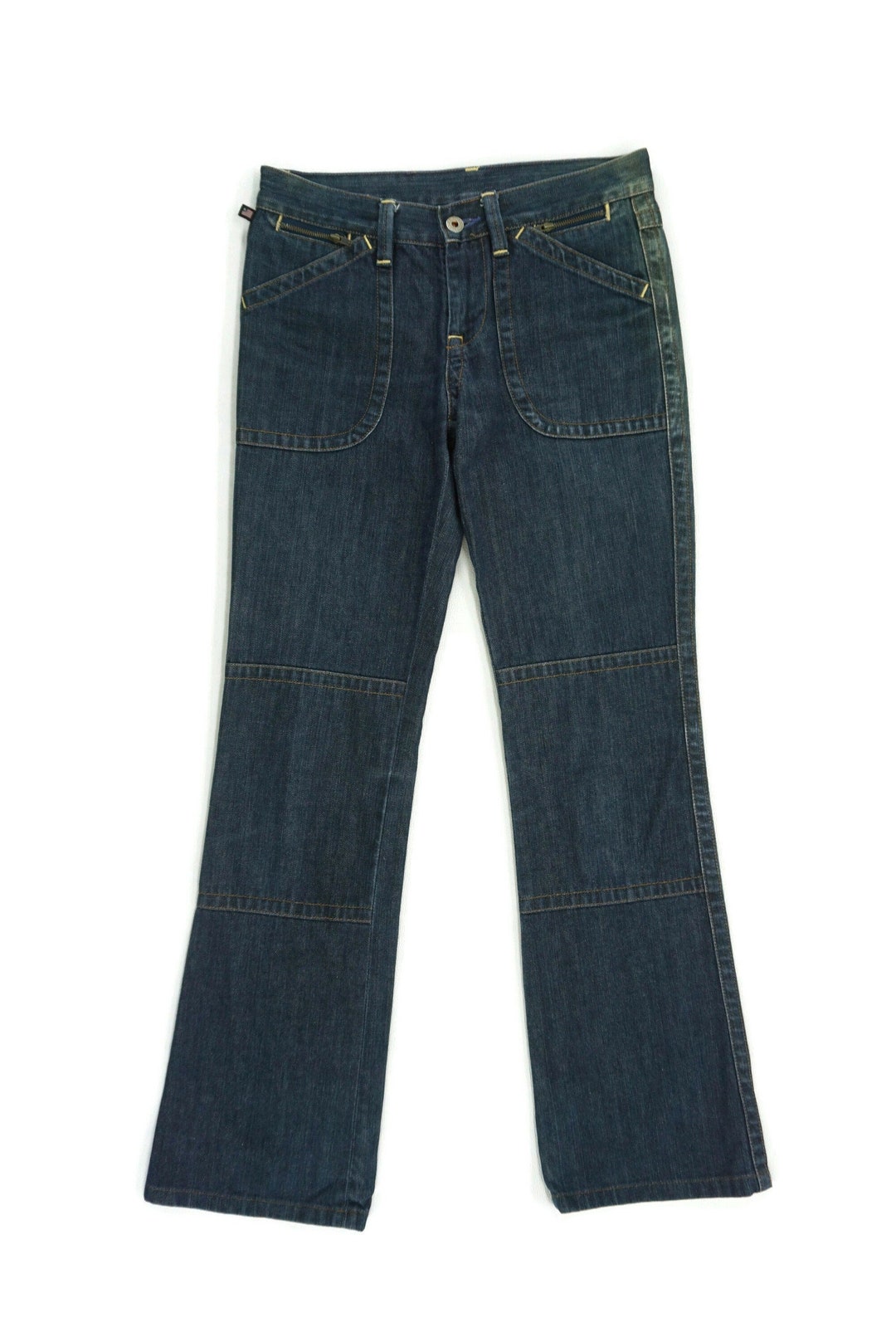 Ralph Lauren Double Knee Bootcut Flap Pockets Workwear Jeans Size 2 - Etsy