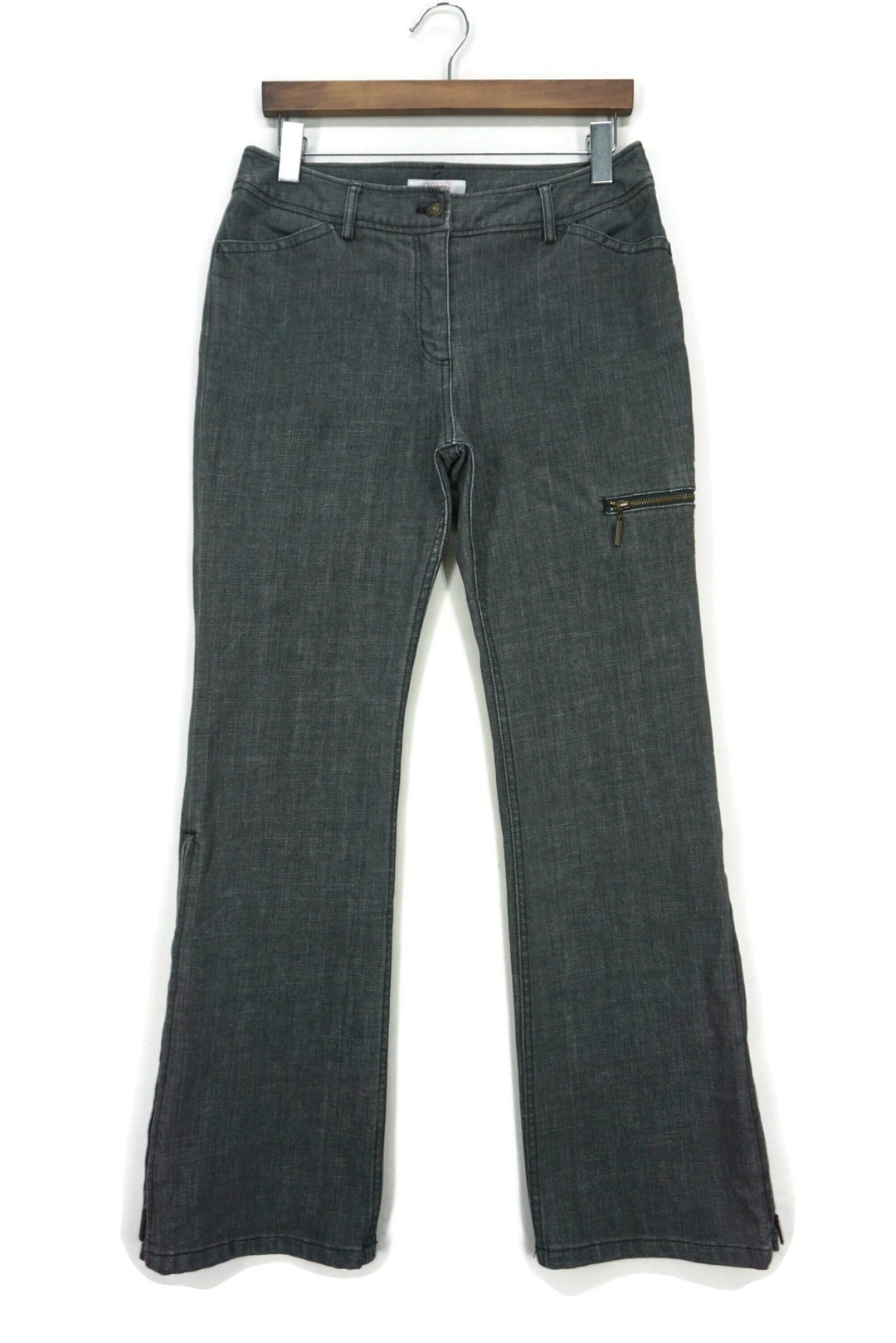 AWAW Junko Shimada Bootcut Denim Jeans, Multi-pocket Zipper Flare - Etsy