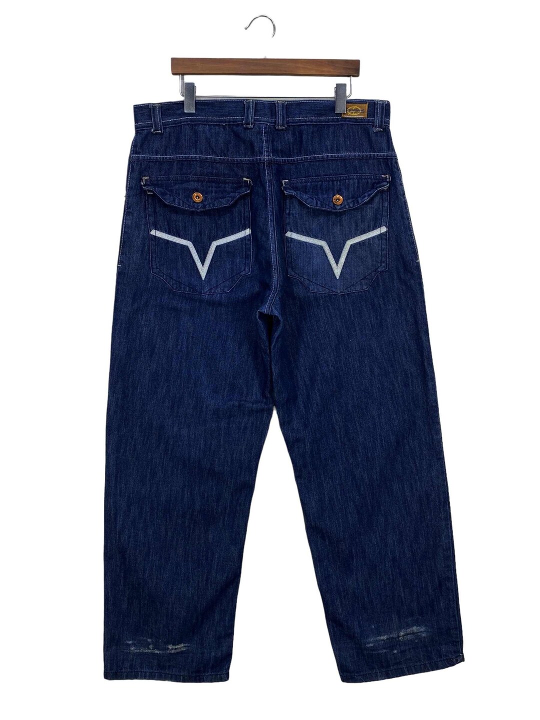 Vintage Knockout Denim Jeans: Baggy Hip Hop Skate Pants W38xl31 - Etsy