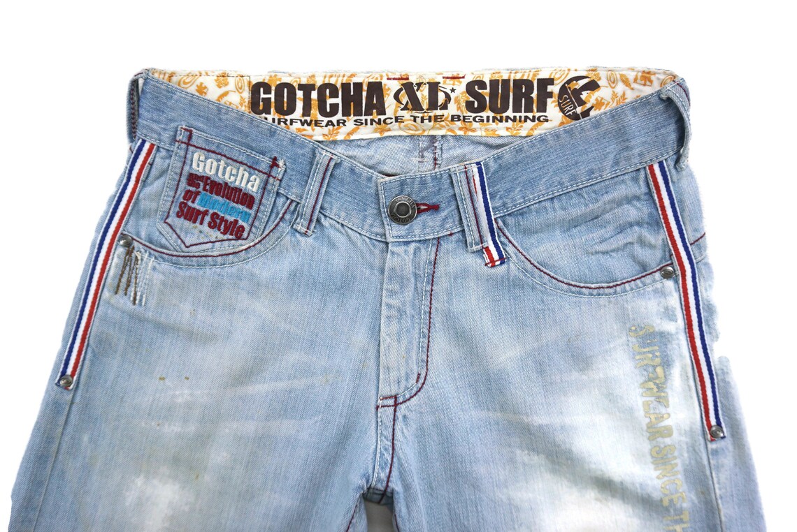 Gotcha Jeans Size XL W34xl28 Gotcha Denim Jeans Gotcha | Etsy