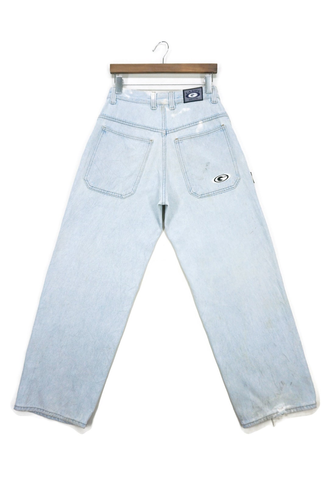 LA Gate Jeans Size 32 W32xl32.5 90s LA Gate Baggy Denim Jeans LA Gate ...