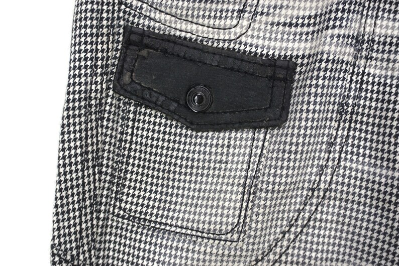 Houndstooth Denim Jeans, Multi Pocket Workwear (w32xl30) - Etsy
